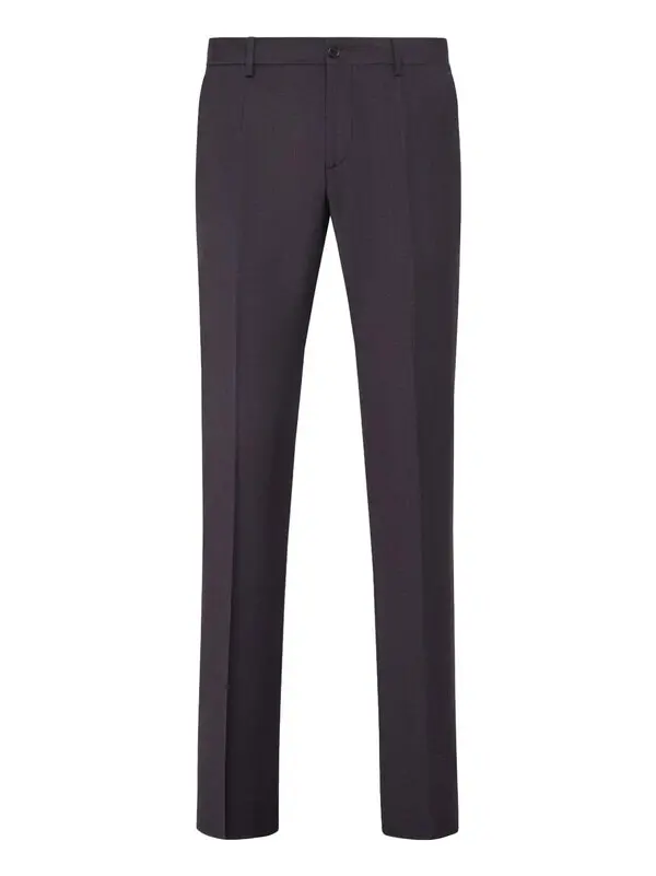 Philipp Plein Tailored Virgin-wool Trousers - Grey