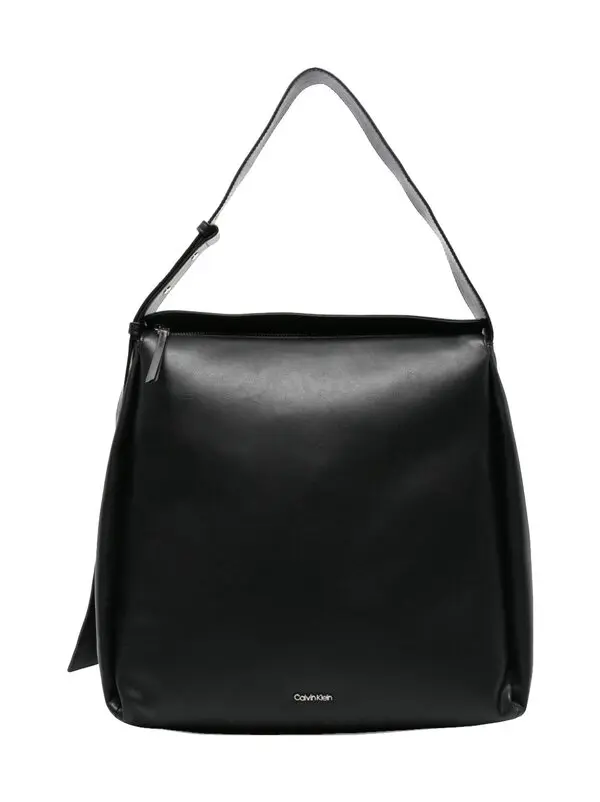Calvin Klein Logo-lettering Tote Bag - Black