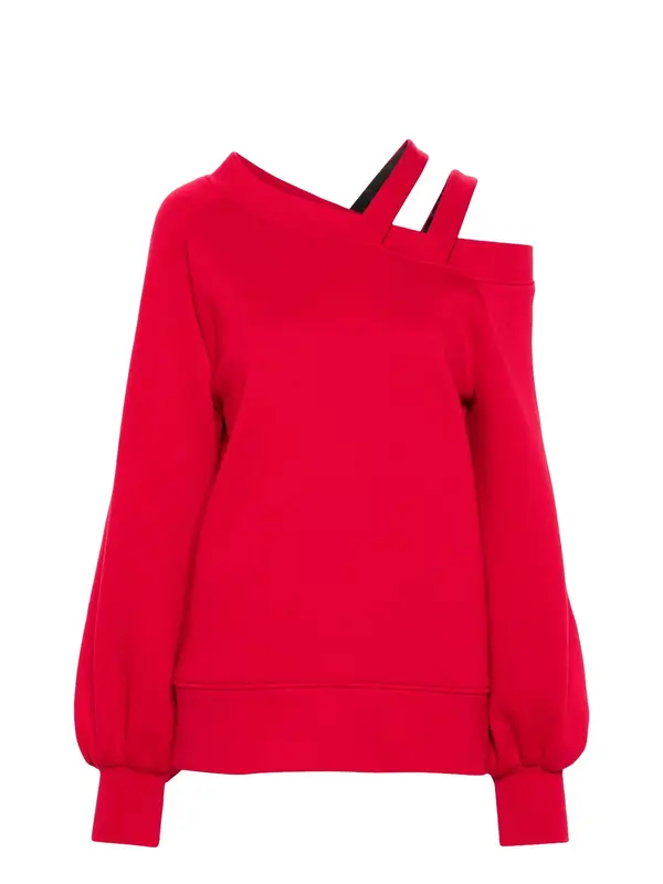IOANA CIOLACU Sonia Drop-shoulder Sweatshirt - Red