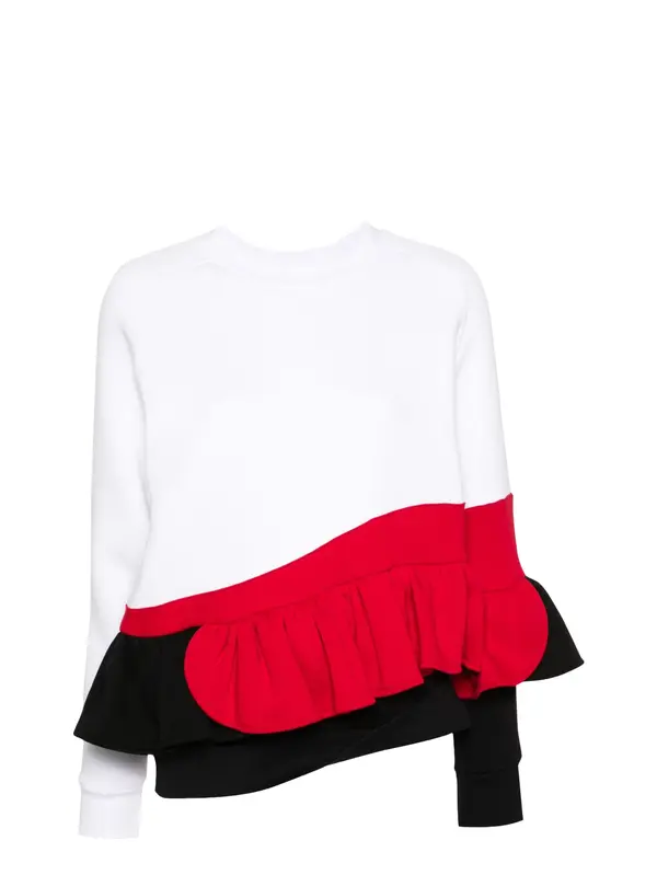 IOANA CIOLACU Pavlova Color-block Sweatshirt - White