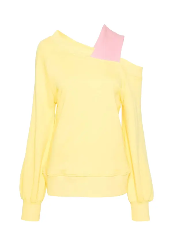 IOANA CIOLACU Cold-shoulder Sweatshirt - Yellow