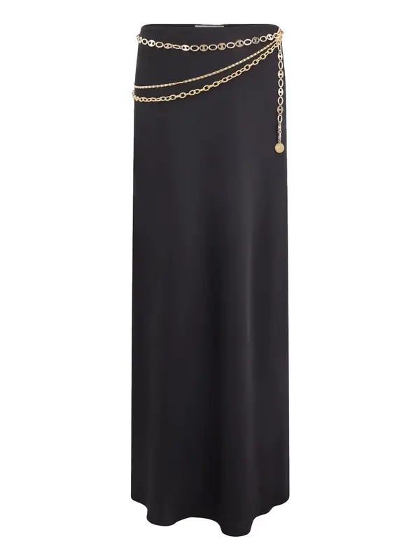 Rabanne Chain-detail Maxi Skirt - Black