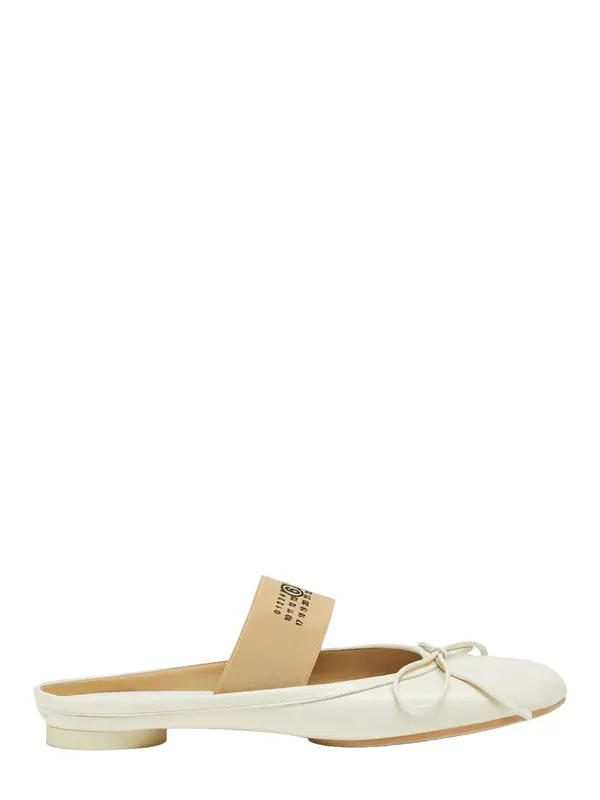 MAISON MARGIELA Anatomic Numbers-strap Ballet Flats - White