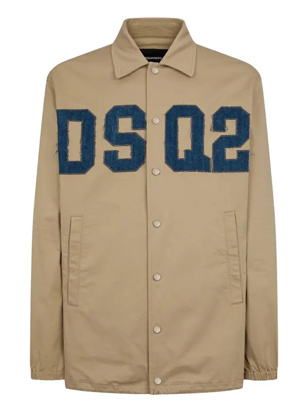 Dsquared2 Logo-appliqué Shirt Jacket - Neutrals