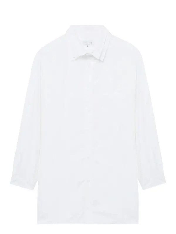 Yohji Yamamoto Layered-collar Cotton Shirt - White