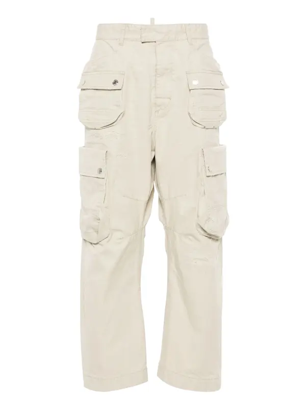 Dsquared2 Logo-print Cargo Pants - Neutrals