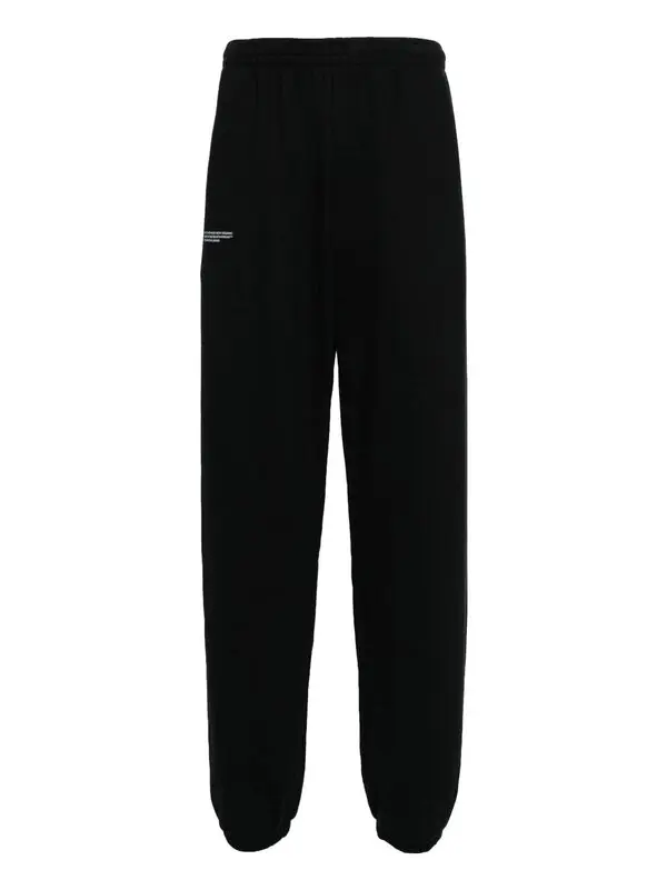 PANGAIA Slogan-print Organic Cotton Track Pants - Black