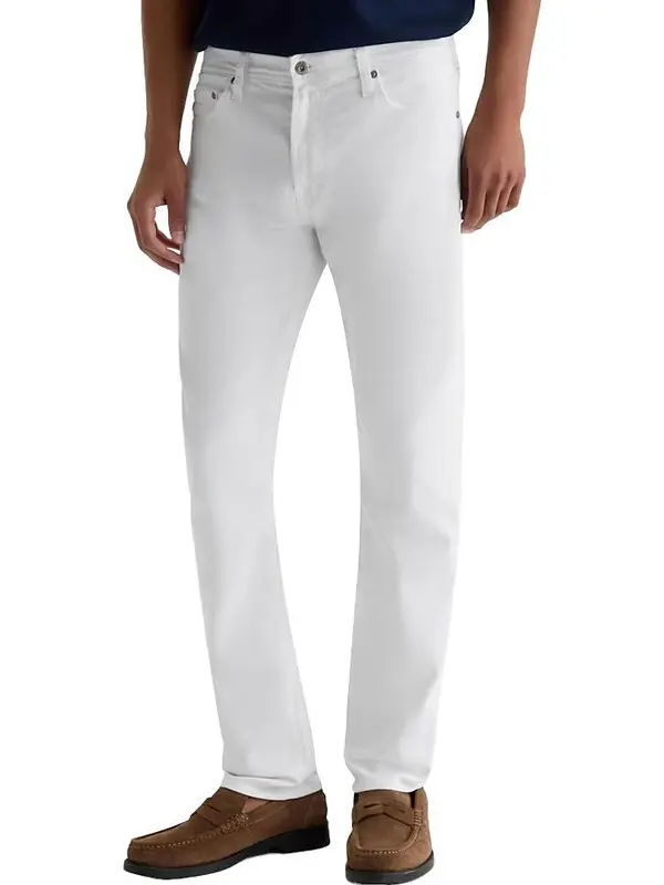 Ag Tellis Slim Straight Fit Jeans - White