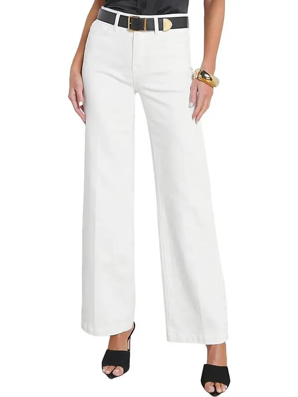 L'Agence Scottie High-rise Wide-leg Jeans - Blanc