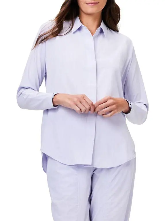 NIC+ZOE Performance Snap-up Shirt - Wisteria