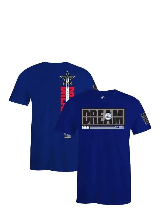 FISLL X Black History Collection Philadelphia 76ers T-shirt - Blue
