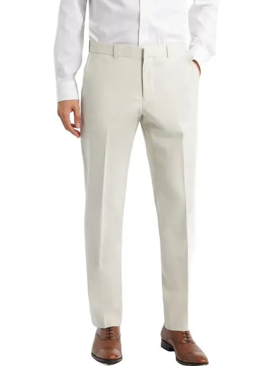 Nordstrom Henrik Trim Fit Stretch Wool Suit Pants - Grey Moonbeam