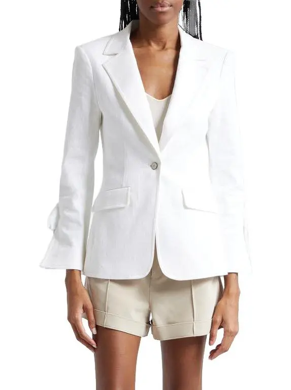 Cinq À Sept Lou One-button Blazer - White