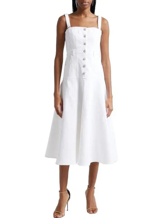 Cinq À Sept Veena Fit & Flare Dress - White