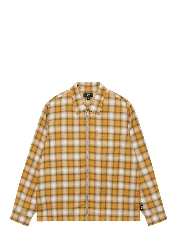 StÜssy Eddie Plaid Zip Shirt - Multicolor