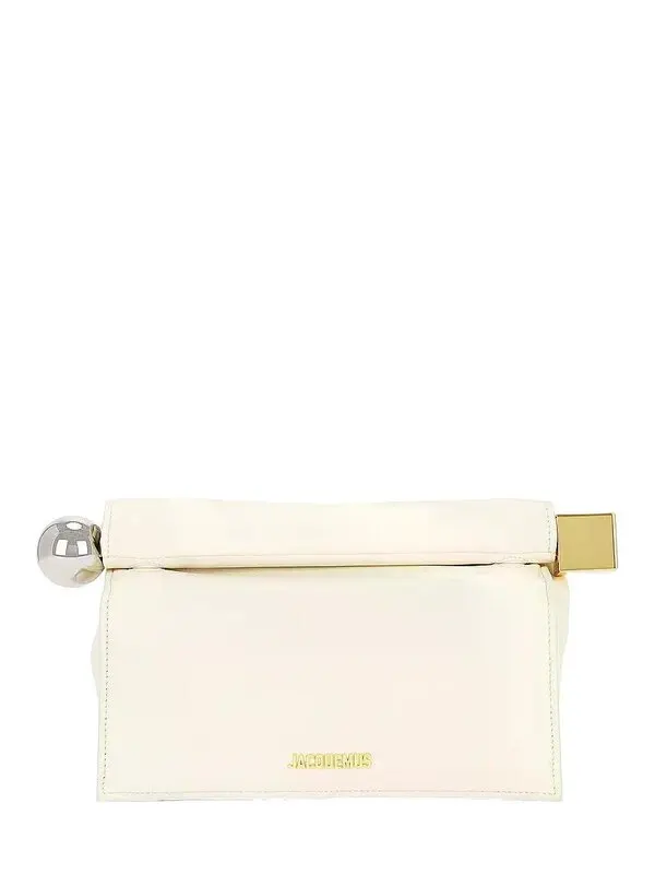 Jacquemus La Pochette Rond Care Clutch - Light Ivory