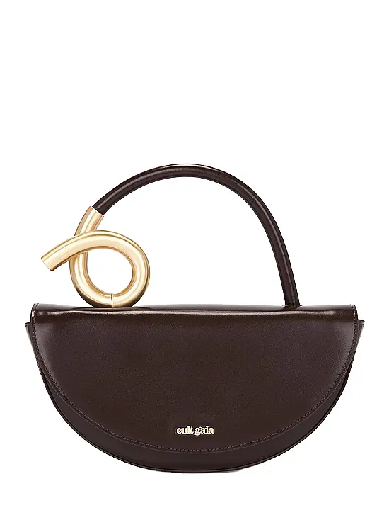 Cult Gaia Azariah Top Handle Bag - Espresso