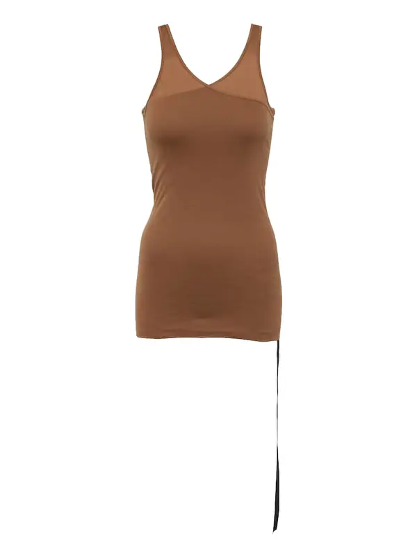Rick Owens Double Ziggy Tank Top - Brown