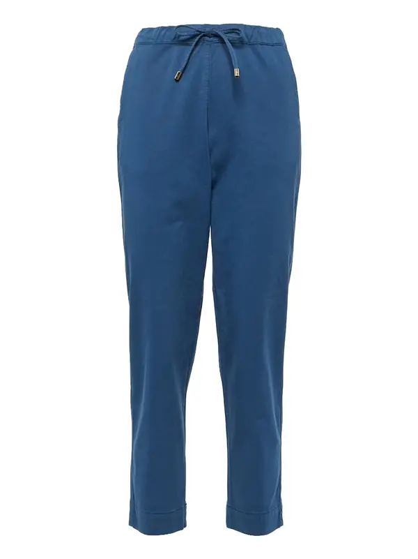 Max Mara Terreno Cropped Pants - Blue