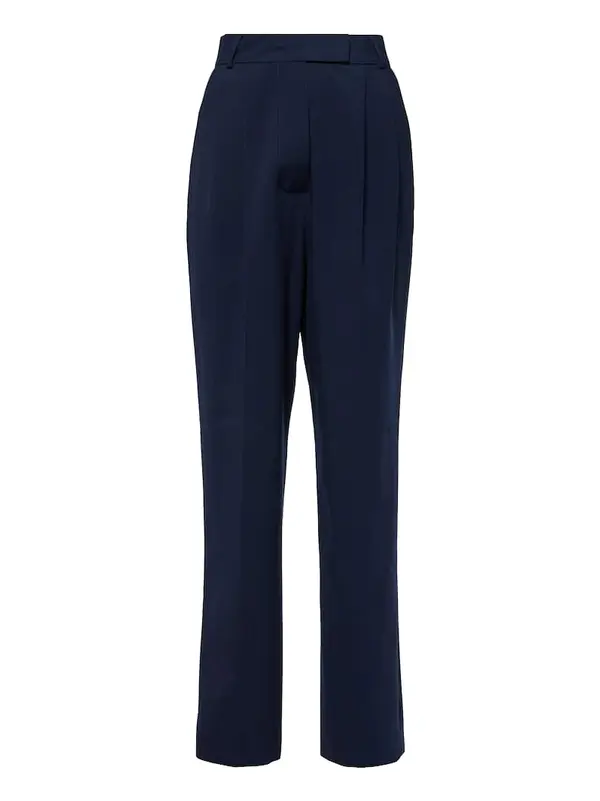 THE FRANKIE SHOP Bea High-rise Straight Pants - Blue