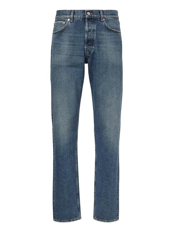 Thom Sweeney Mid-rise Straight Jeans - Blue