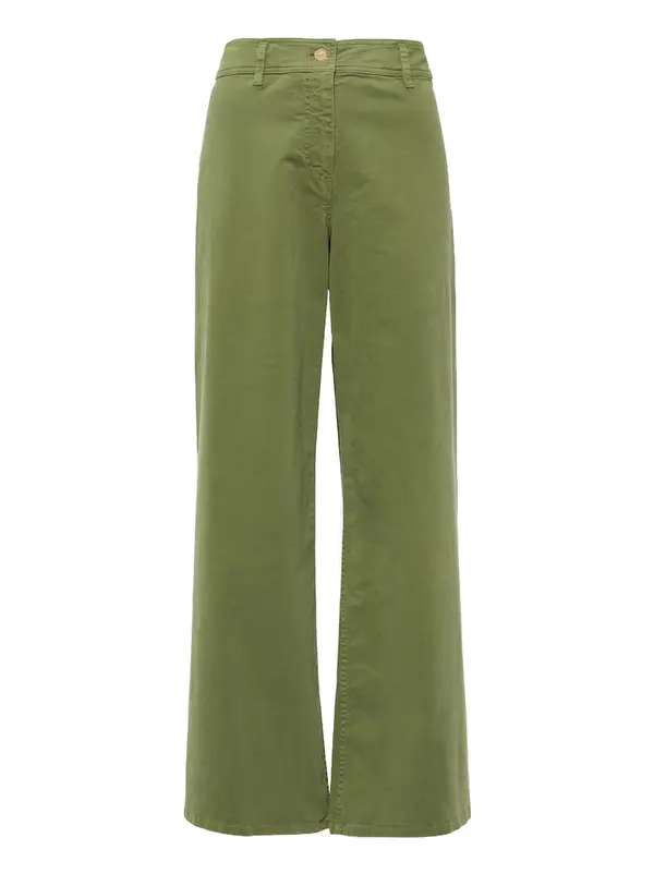 NILI LOTAN Megan High-rise Wide-leg Pants - Green