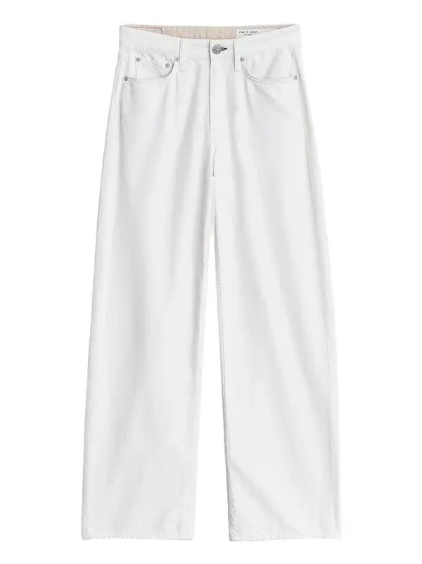 Rag & Bone Logan Straight-leg Featherweight Jeans - Ecru