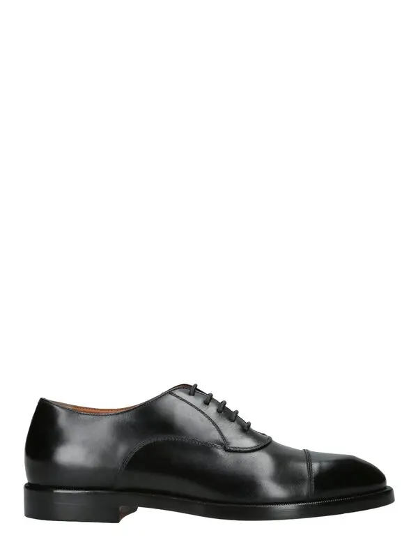 Zegna Leather Torino Oxford Shoes - Black
