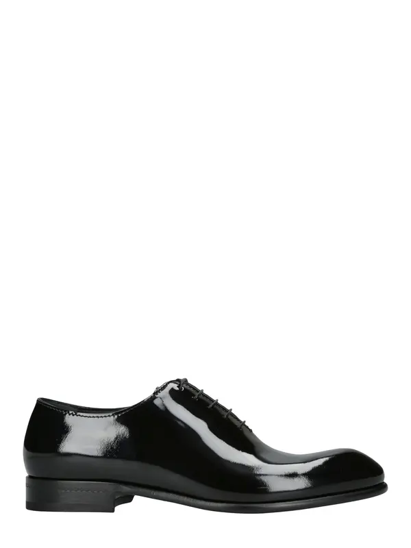 Zegna Patent Leather Vienna Oxford Shoes - Black