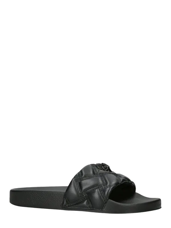 Kurt Geiger Quilted Meena Slides - Black