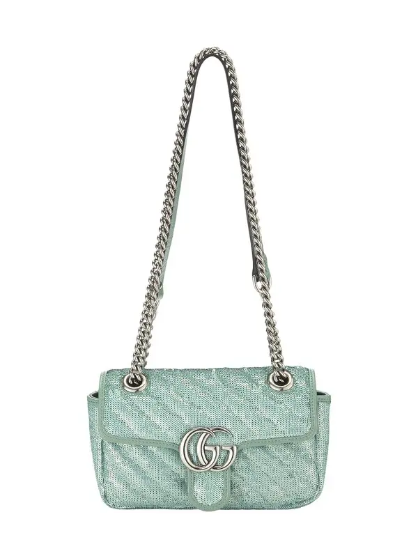 Gucci Gg Marmont Shoulder Bag - Blue
