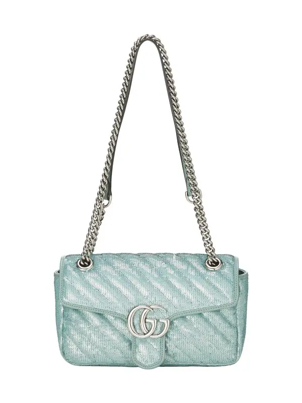 Gucci Gg Marmont Shoulder Bag - Blue