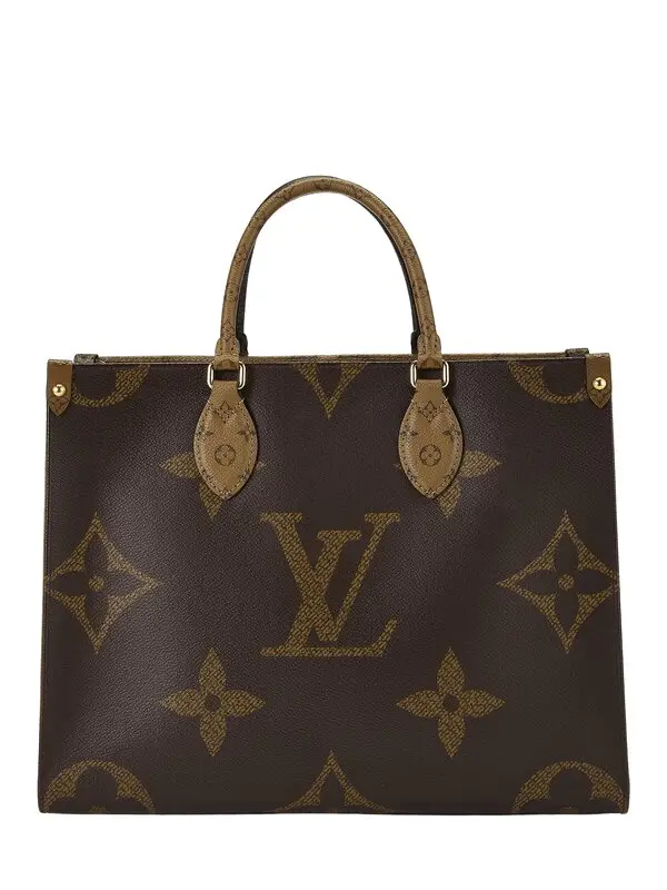 LOUIS VUITTON Monogram Reversed Giant On The Go - Brown