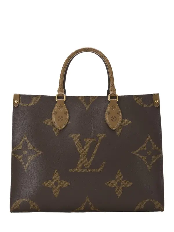 LOUIS VUITTON Monogram Reversed Giant On The Go - Brown