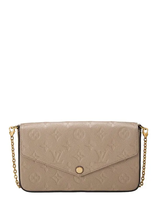 LOUIS VUITTON Monogram Empreinte Pochette Felicie - Grey