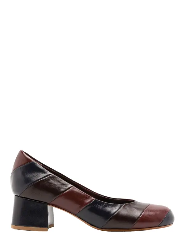 STUDIO CHOFAKIAN Murakami 40mm Leather Pumps - Brown