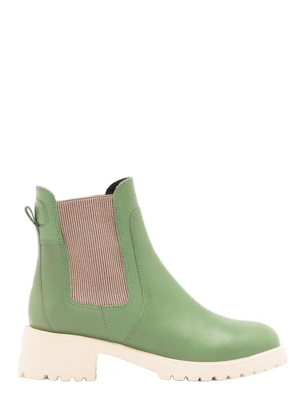 STUDIO CHOFAKIAN Mirre Leather Chelsea Boots - Green