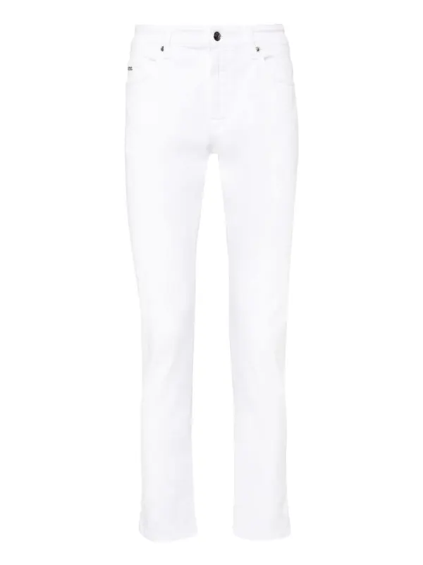 BOSS Low-rise Slim-fit Jeans - White