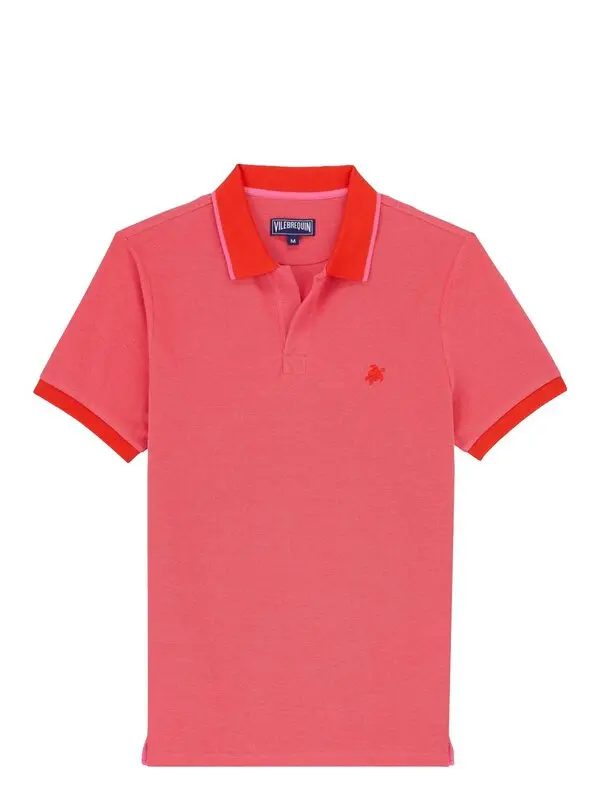 Vilebrequin Logo-embroidered Organic Cotton Polo Shirt - Red