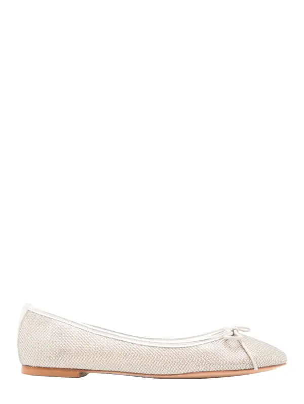 STUDIO CHOFAKIAN Sarita Mesh Ballerinas - Neutrals