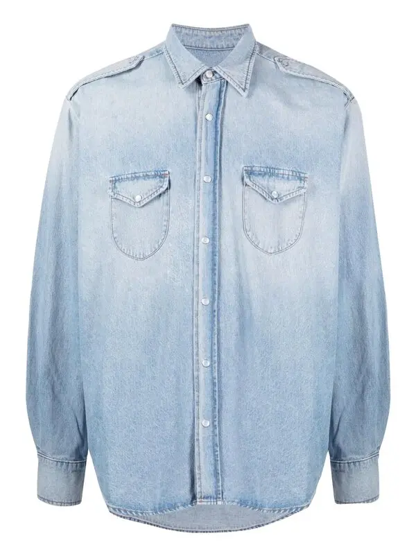 Bally Long-sleeve Denim Shirt - Blue