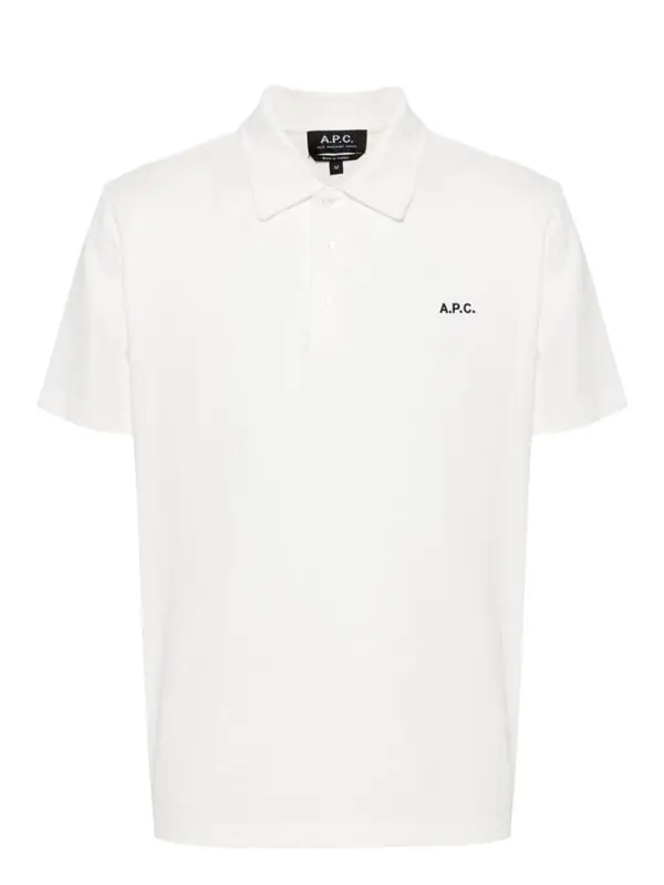 A.p.c. Carter Cotton Polo Shirt - White