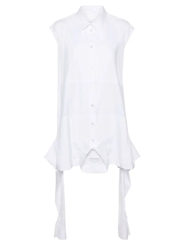 Viktor & Rolf Upside Down Midi Shirt Dress - White