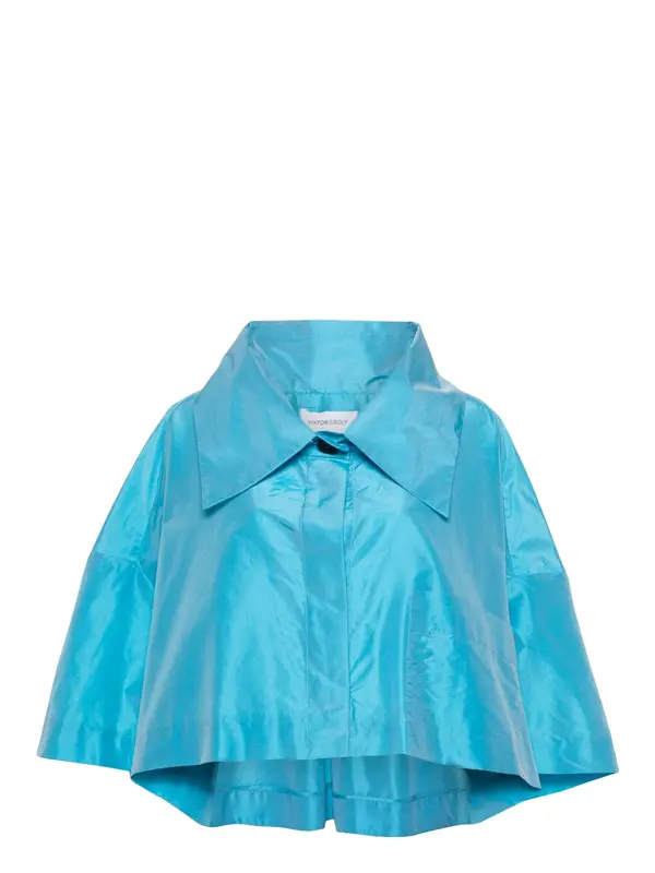 Viktor & Rolf Extreme Taffeta Shirt Jacket - Blue