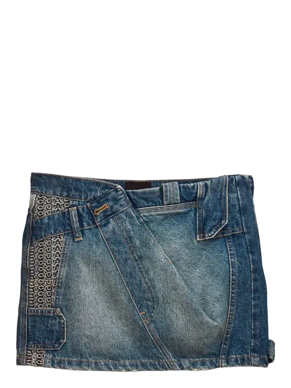 Marc Jacobs Patchwork Denim Miniskirt - Blue