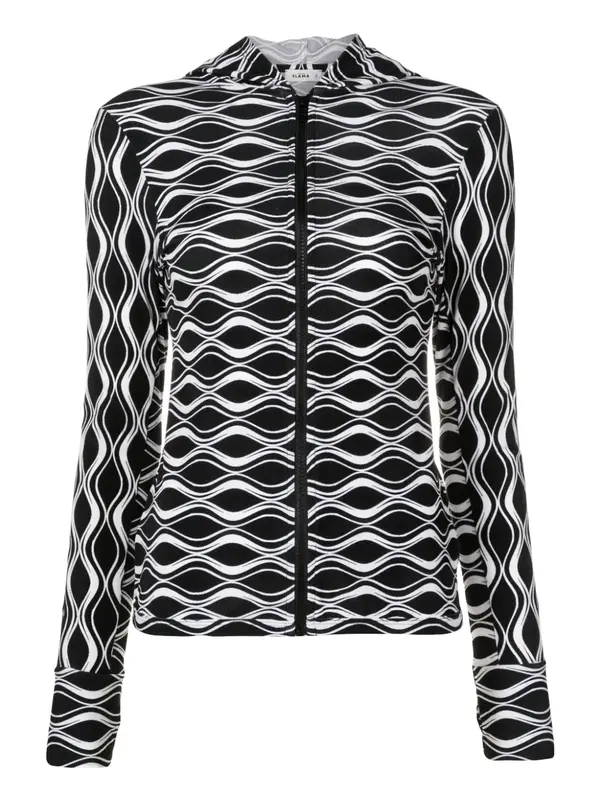 AMIR SLAMA GYM Abstract-print Jacket - Black