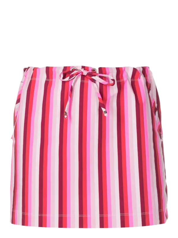 AMIR SLAMA Striped Mini Skirt - Pink