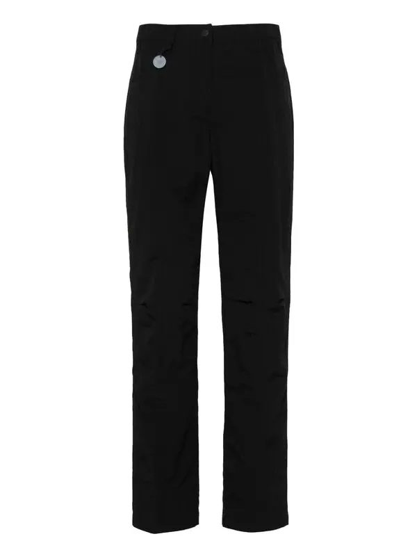 Emporio Armani Crinkled Slim-fit Trousers - Blue