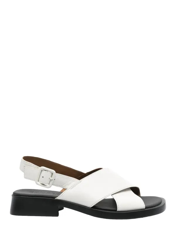 Camper Dana 35mm Leather Sandals - White