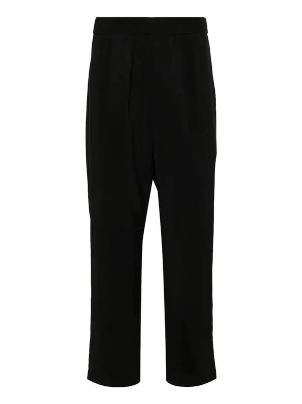 SNOW PEAK Straight-leg Trousers - Black